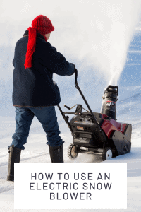 How To Use An Electric Snow Blower - The All Electric Lawn